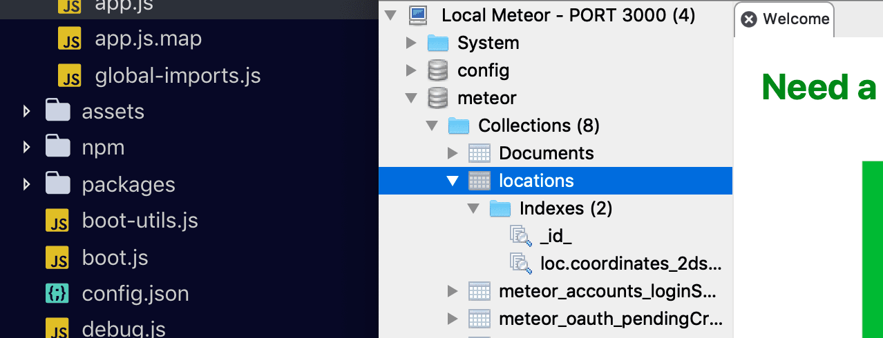 MongoDB Geospatial queries in Meteor MongoDB Geospatial queries in Meteor